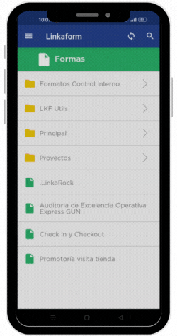 Aplicación móvil - documentación de LinkaForm - v0.1